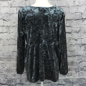 Style & Co. | Tops | Style Co Crushed Velvet Top 122 | Poshmark